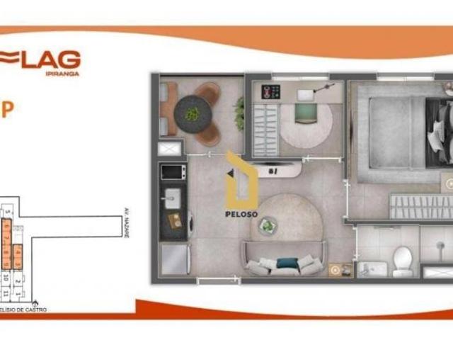 Apartamento Novo | 29m² | 1 dormitório | Home Office | Varanda | lazer completo | Ipiranga São Pau