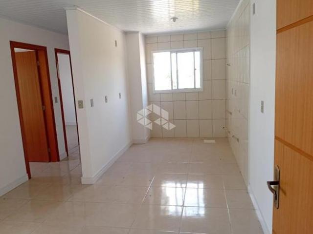 Apartamento novo 2 quartos, com sacada, garagem em condomínio fechado à venda em Santa Maria
