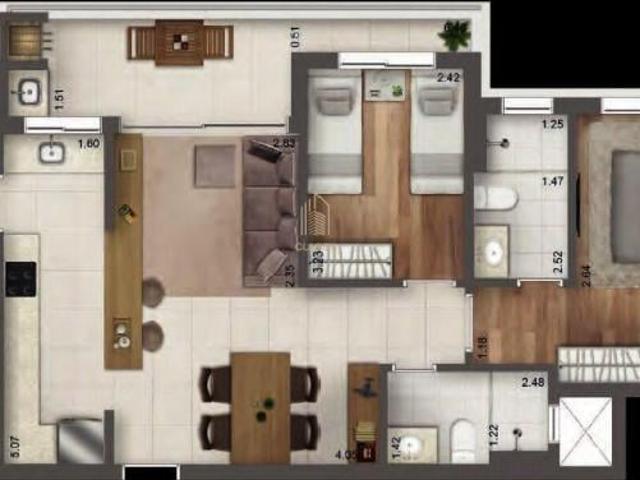 Apartamento Novo 2 Quartos e 1 Vaga I Solenne