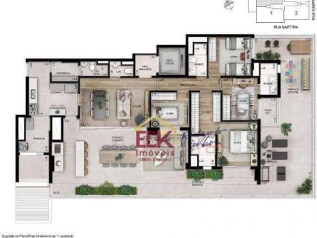 Apartamento Ode Perdizes / SP 156m² 4 Dormitórios 2 vagas!
