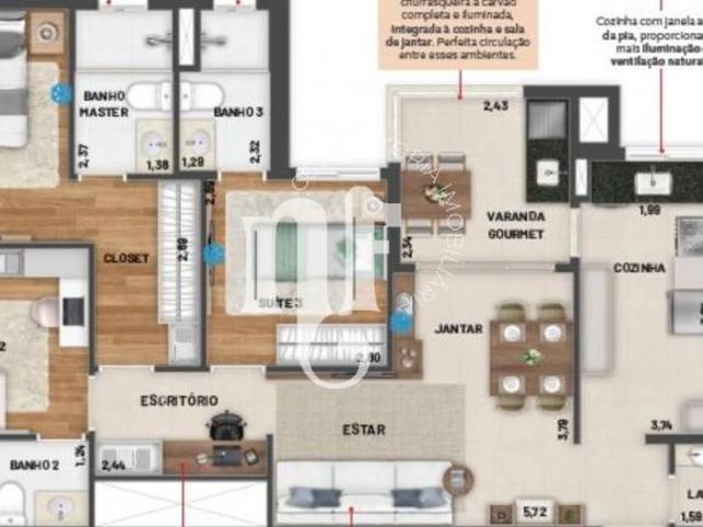 Apartamento Padrão 3 suítes