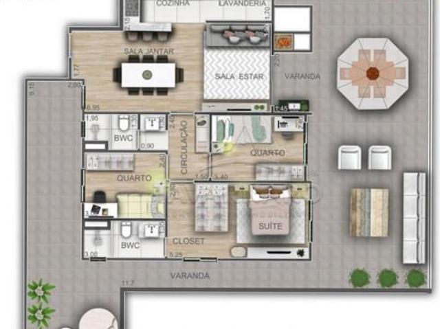 Apartamento Padrão em Ponta Grossa