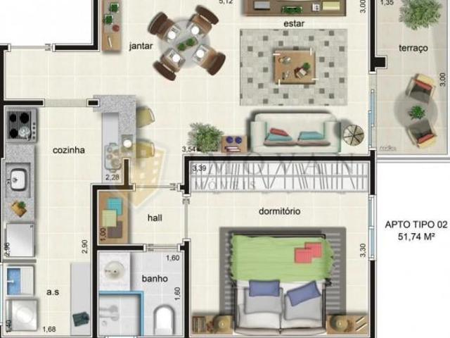 Apartamento Padrão em Ribeirão Preto