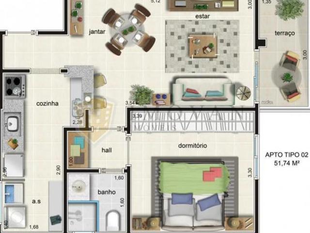 Apartamento Padrão em Ribeirão Preto