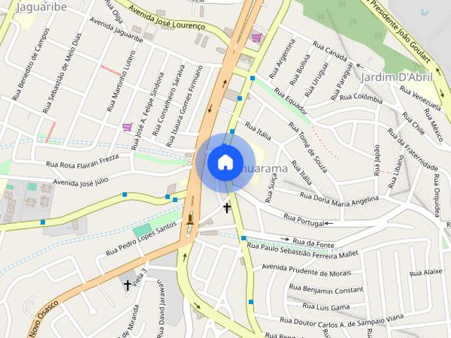 Apartamento para aluguel, 1 quarto, Umuarama Osasco/SP