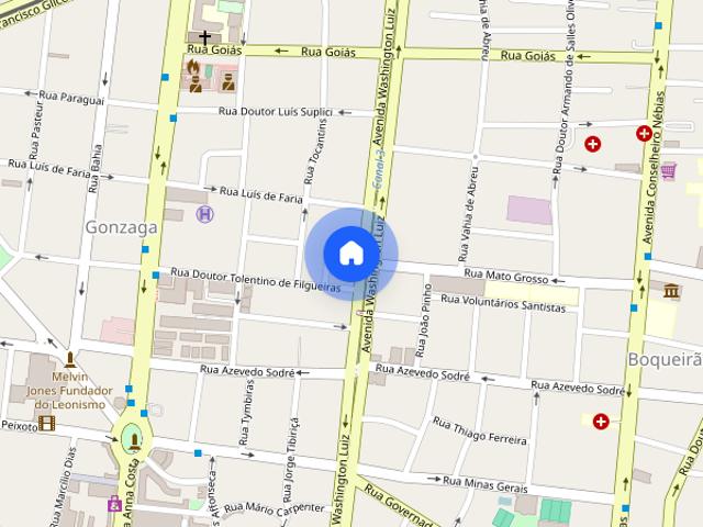 Apartamento para Aluguel Gonzaga, 2 Quartos, 70 m² Santos