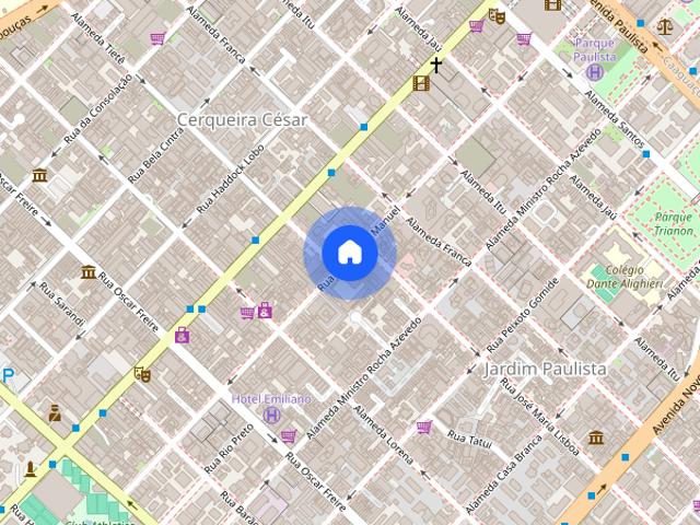 Apartamento para Aluguel Jardim Paulista, 2 Quartos, 72 m² São Paulo