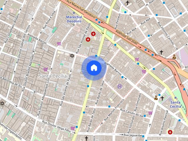 Apartamento para Aluguel Santa Cecília, 1 Quarto, 35 m² São Paulo