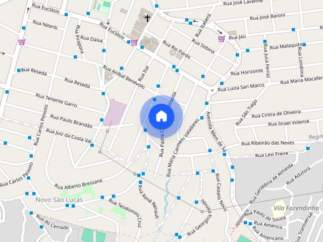 Apartamento para Aluguel Santa Efigênia, 1 Quarto, 25 m² Belo Horizonte
