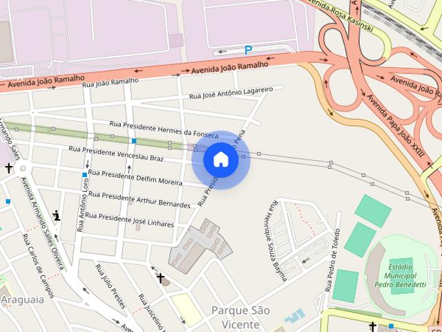 Apartamento para Aluguel Parque São Vicente, 1 Quarto, 43 m² Mauá