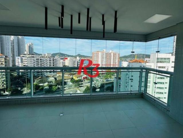 Apartamento para alugar, 166 m² por R$ 18.400,00/mês Ponta da Praia Santos/SP