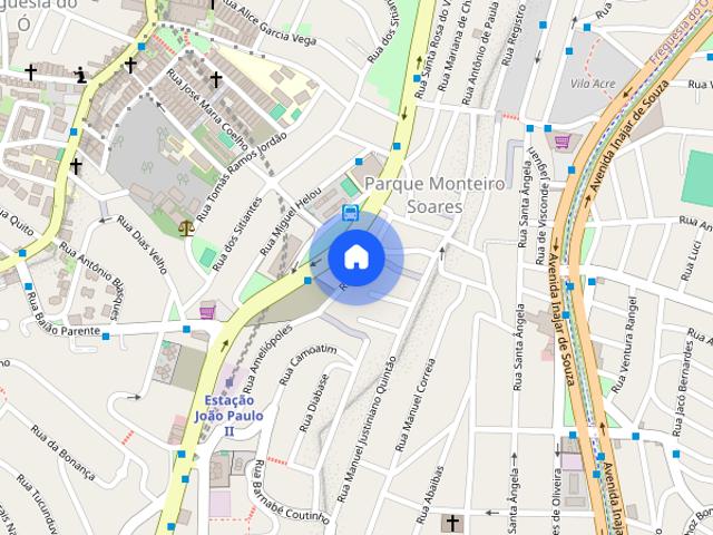 Apartamento para alugar com 24m², 1 quarto e sem vaga