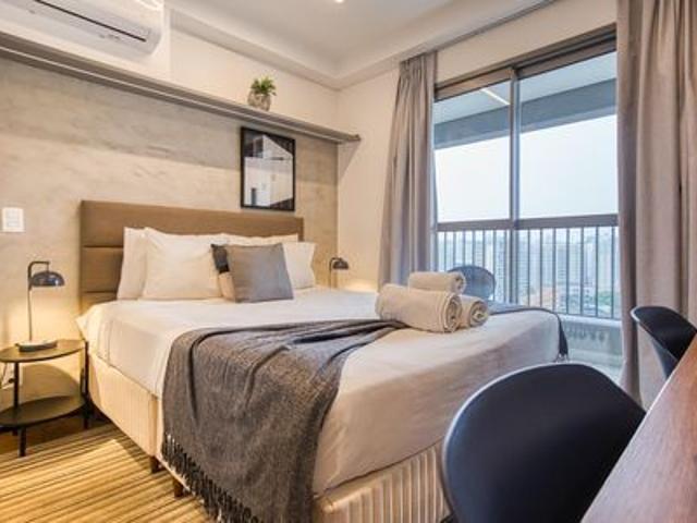 Apartamento para alugar com 23m², 1 quarto e sem vaga