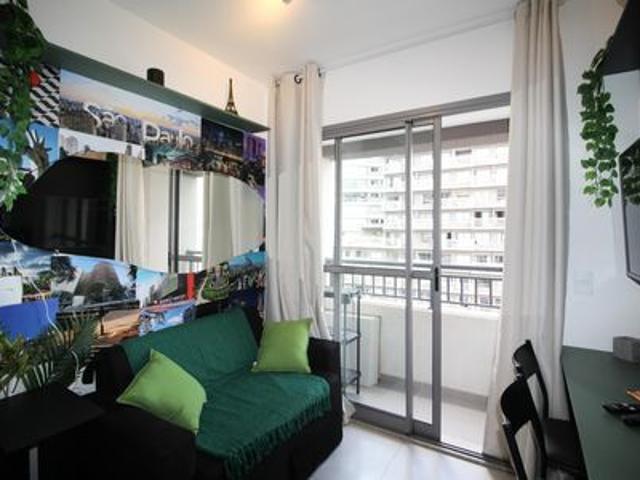 Apartamento para alugar com 27m², 1 quarto e sem vaga