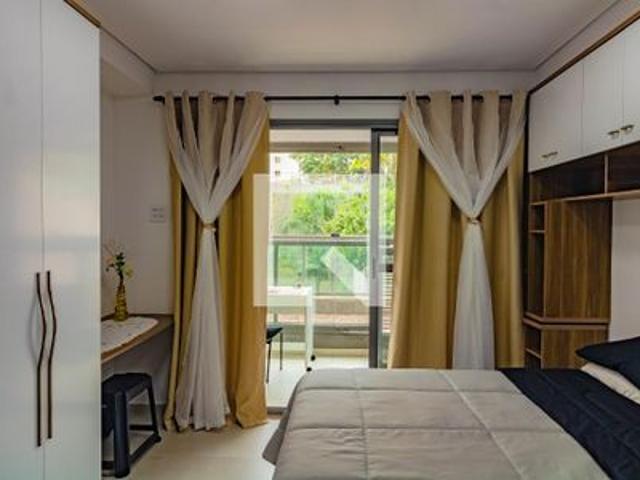 Apartamento para alugar com 28m², 1 quarto e sem vaga