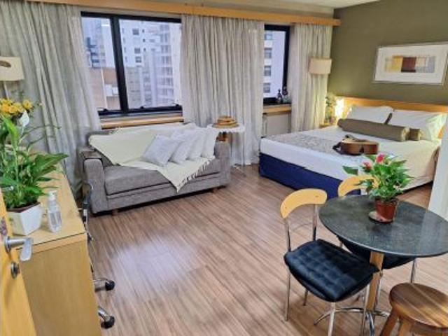 Apartamento para alugar com 32m², 1 quarto e sem vaga