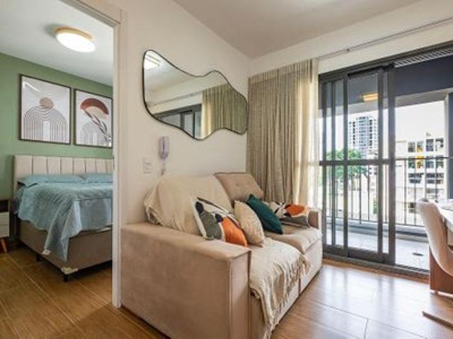 Apartamento para alugar com 35m², 1 quarto e sem vaga