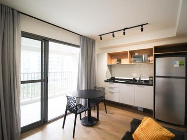 Apartamento para alugar com 37m², 1 quarto e sem vaga
