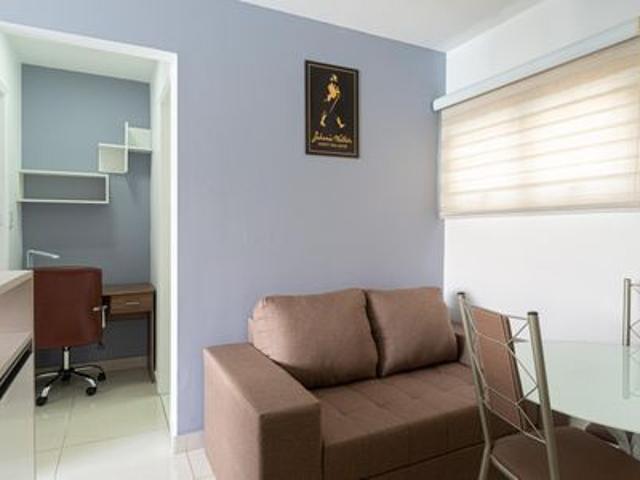 Apartamento para alugar com 38m², 1 quarto e 1 vaga
