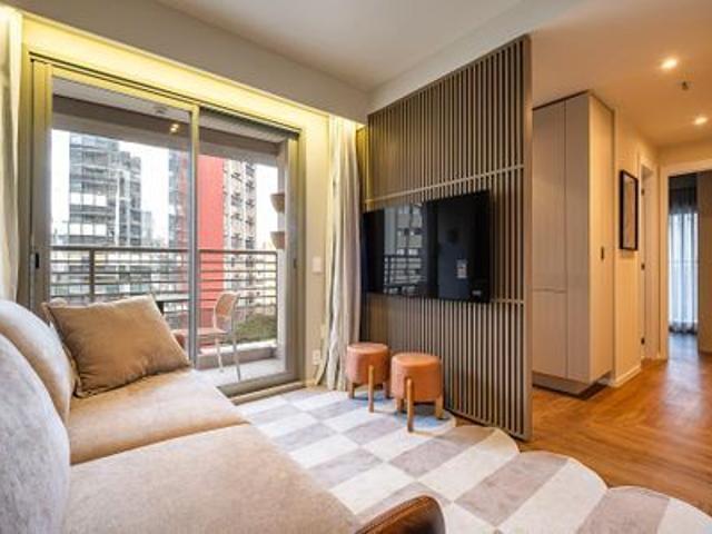 Apartamento para alugar com 45m², 1 quarto e 1 vaga