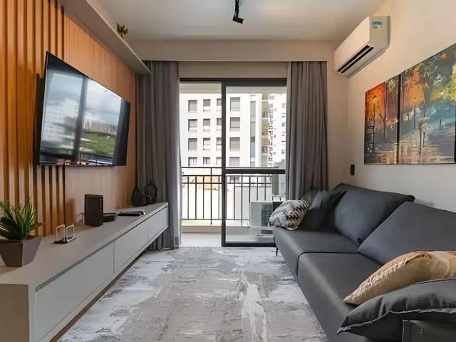 Apartamento para alugar em Campinas, Cambuí, com 1 quarto, com 53 m², Habitat