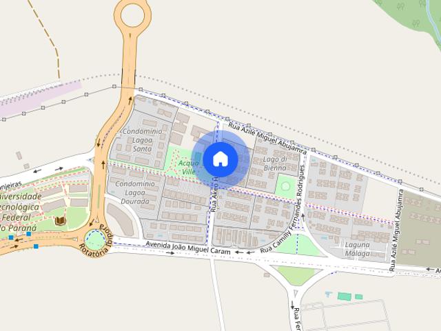 Apartamento para alugar no Acquaville 2 dormitorios por R$900,00 Cidade Industrial Londrina/PR