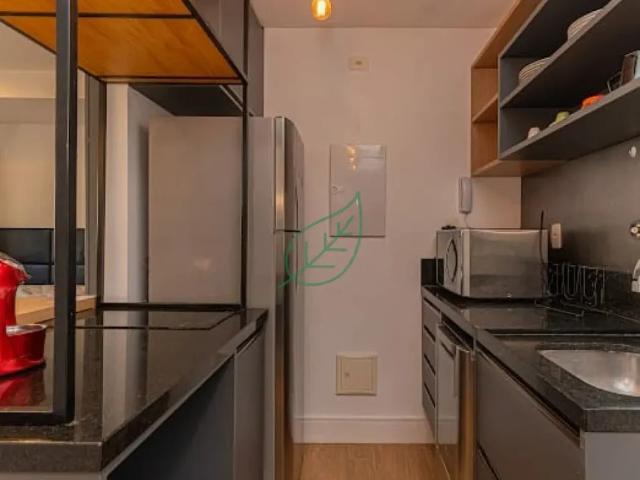 Apartamento para alugar no Brooklin de 1 quarto, suíte, com 1 vaga de garagem
