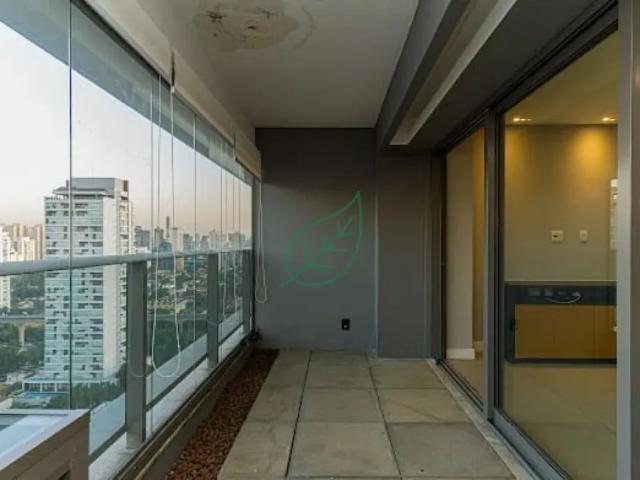Apartamento para alugar no Brooklin de 1 quarto, suíte, com 1 vaga de garagem