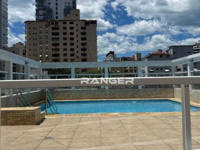 Apartamento para locação 2 dormitórios, 1 vaga, prédio com lazer Pompéia Santos/SP