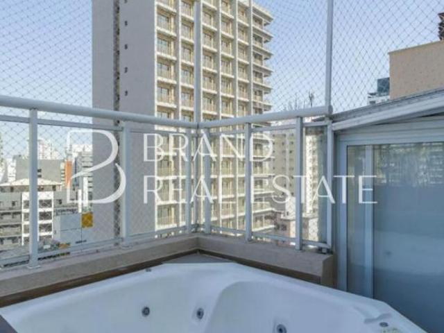 Cobertura mobiliada Vila Olímpia | 163 m² com Terraço Gourmet
