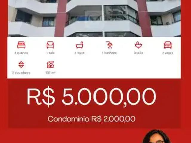 Apartamento para Locação em Aracaju/SE Jardins 4 Quartos