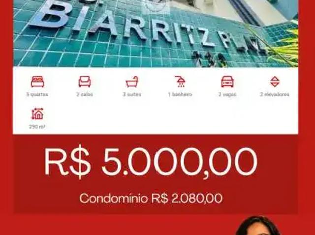 Apartamento para Locação em Aracaju/SE Jardins 5 Quartos