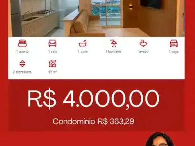 Apartamento para Locação em Aracaju/SE Jardins 1 Quartos