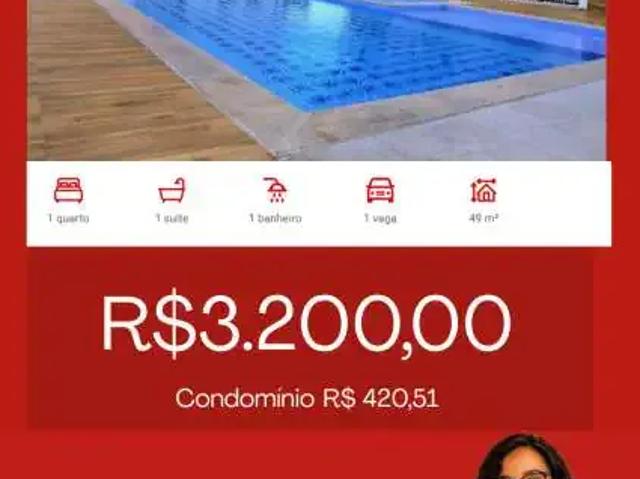 Apartamento para Locação em Aracaju/SE Jardins 1 Quartos