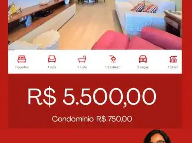 Apartamento para Locação em Aracaju/SE Jardins 3 Quartos