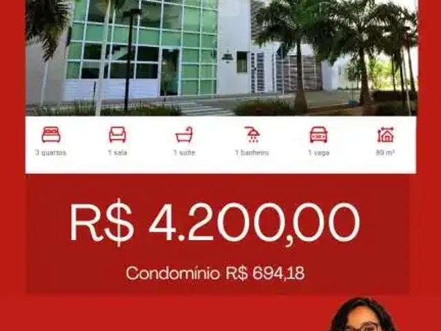 Apartamento para Locação em Aracaju/SE Jardins 3 Quartos
