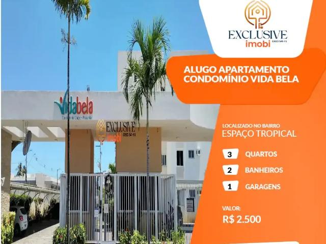 Apartamento para Locação em Barra dos Coqueiros/SE Espaço Tropical 3 Quartos