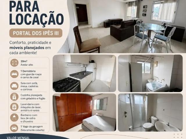 Apartamento para Locação em Cajamar/SP Portais Polvilho 1 Quartos