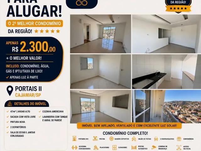 Apartamento para Locação em Cajamar/SP Portais Polvilho 2 Quartos