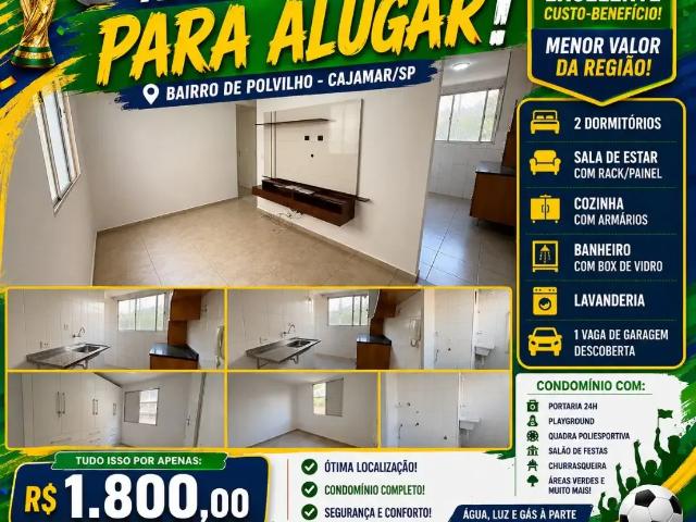 Apartamento para Locação em Cajamar/SP Panorama Polvilho 2 Quartos