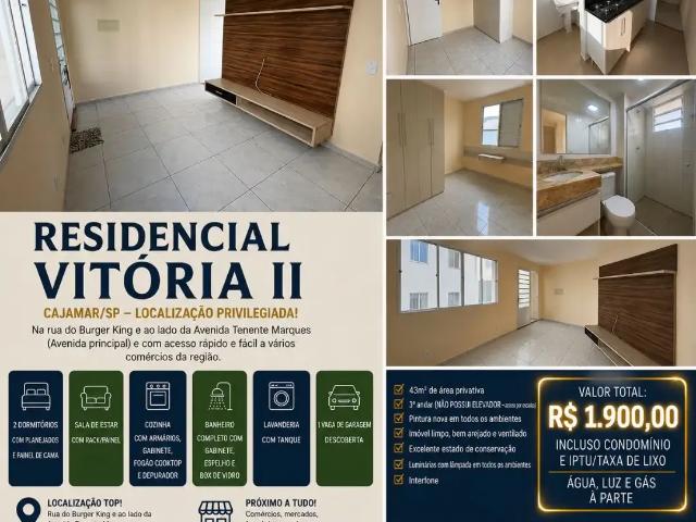 Apartamento para Locação em Cajamar/SP Panorama Polvilho 2 Quartos