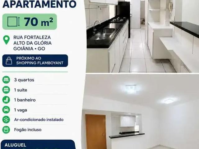 Apartamento para Locação em Goiânia/GO Alto da Glória 3 Quartos