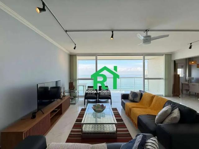 Apartamento para Locação em Guarujá/SP Pitangueiras 3 Quartos