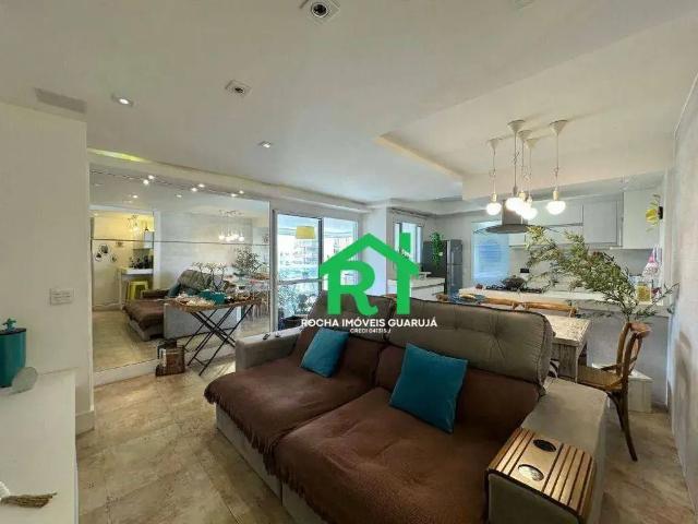 Apartamento para Locação em Guarujá/SP Pitangueiras 3 Quartos