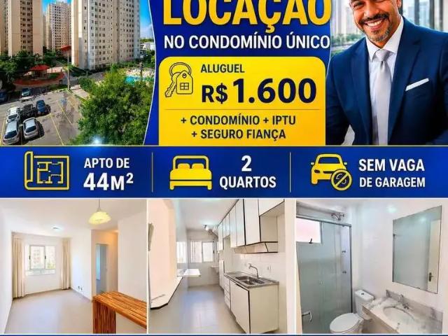 Apartamento para Locação em Guarulhos/SP Ponte Grande 2 Quartos