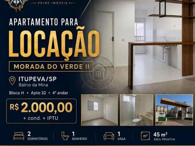 Apartamento para Locação em Itupeva/SP Mina 2 Quartos