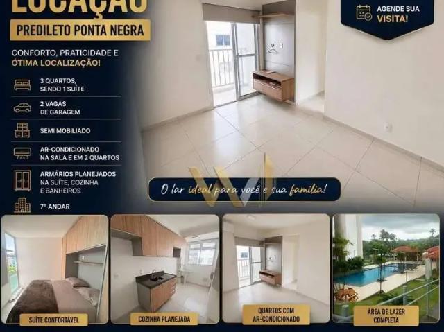 Apartamento para Locação em Manaus/AM Ponta Negra 3 Quartos