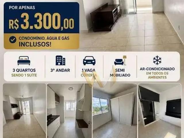 Apartamento para Locação em Manaus/AM Ponta Negra 3 Quartos