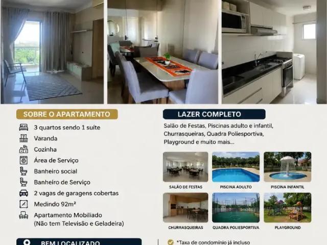 Apartamento para Locação em Manaus/AM Ponta Negra 3 Quartos