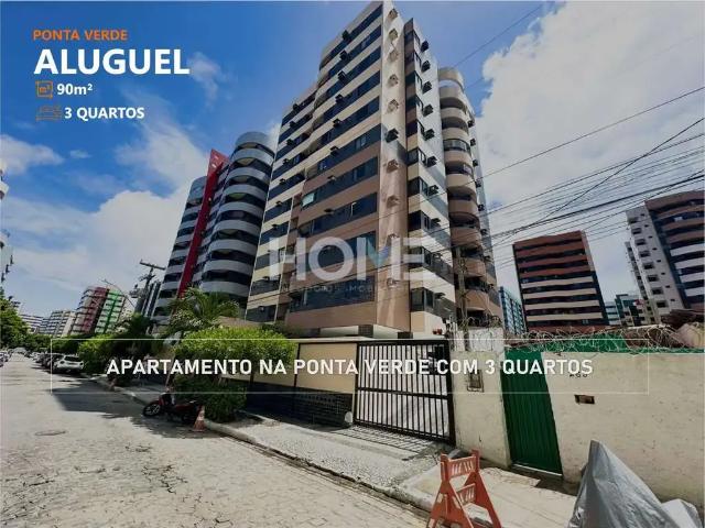 Apartamento para Locação em Maceió/AL Ponta Verde 3 Quartos